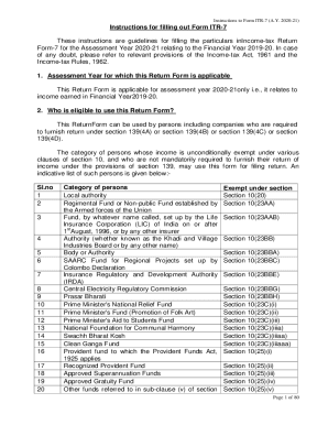 Fillable Online Instructions to Form ITR -6 (A.Y. 2020 -21)Instructions ...