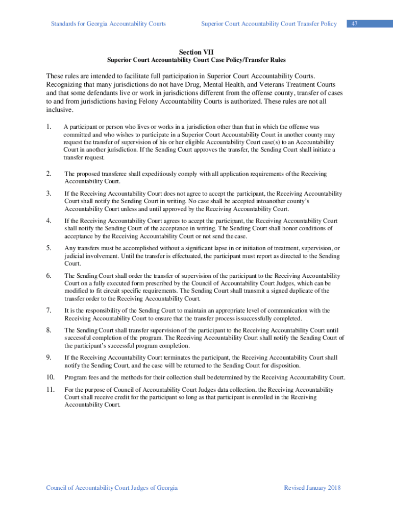 Fillable Online Superior Court Accountability Court Case Transfers Fax ...