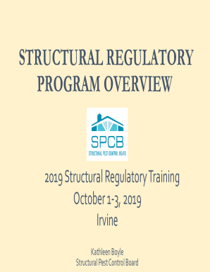 Fillable Online Structural Pest Control Board Overview, PDF Fax Email ...