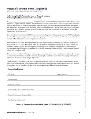 Fillable Online Federal Register :: Release of Information From ...