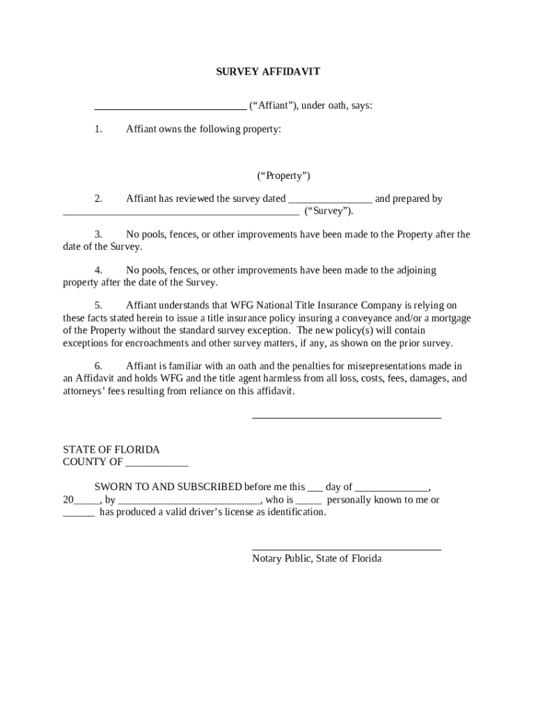 ("Affiant"), under oath, says: Doc Template | pdfFiller