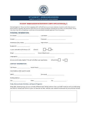 Fillable Online Apply to SMC - Santa Monica College Fax Email Print ...