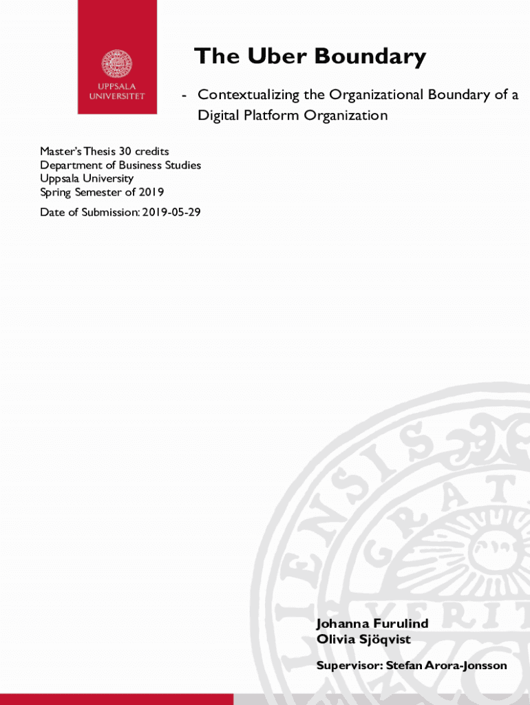 Fillable Online Uber Organizational Structure - Research ...
