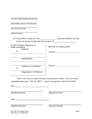 Fillable Online CAO GCS INSTRUCTION 4-18 When to use form CAO GCS 4-18 ...