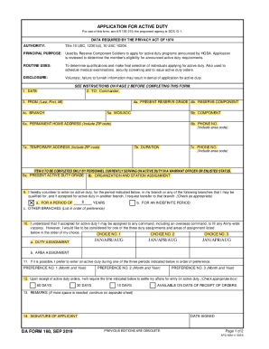 Fillable Online DA 160-R 2019-2021 - Fill and Sign Printable Template ...