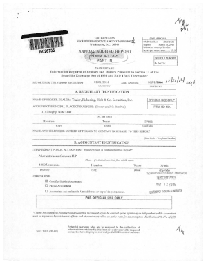 Fillable Online FORM X-17A-5 - SEC Fax Email Print - pdfFiller
