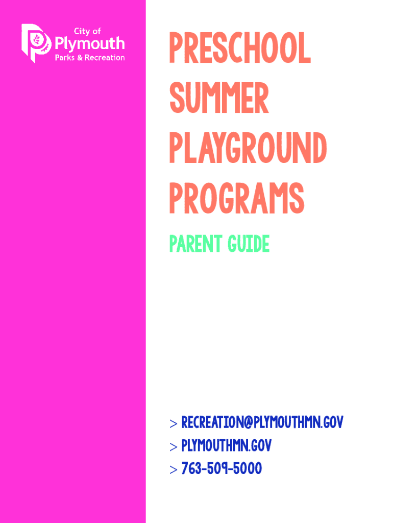 Fillable Online Preschool Program Parent Guide Fax Email Print - pdfFiller