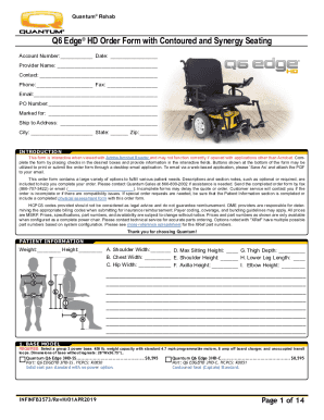 Fillable Online ODJFS Only - Quantum Q6 Edge HD Light Rehab Seating ...