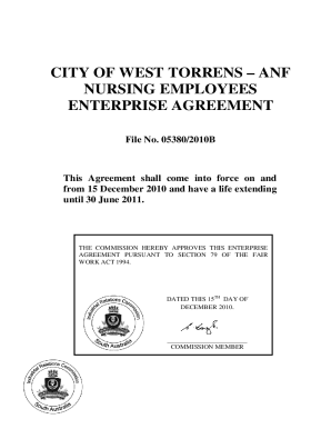 Fillable Online 5+ Nursing Contract Agreement Templates in PDFFree ...