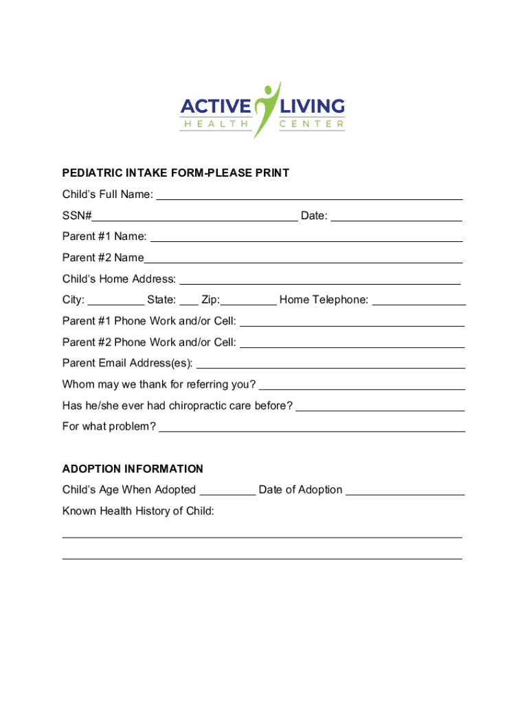 Fillable Online PEDIATRIC AUDIOLOGY INFORMATION PACKET DIAGNOSTIC ...