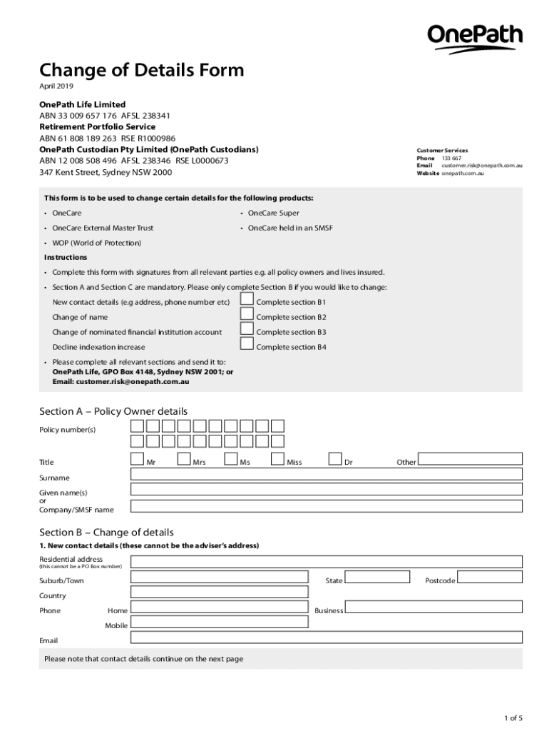 Fillable Online Download Life Insurance Forms - Change RequestsAAA Life ...