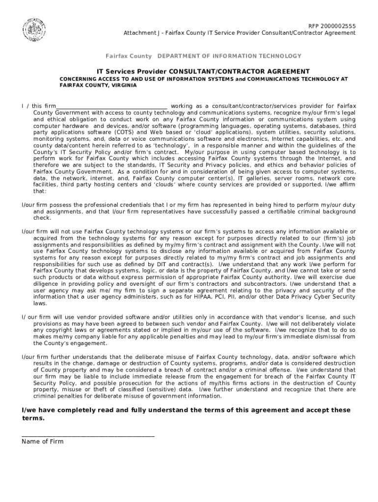 Department of Ination TechnologyFairfax County ... Doc Template | pdfFiller