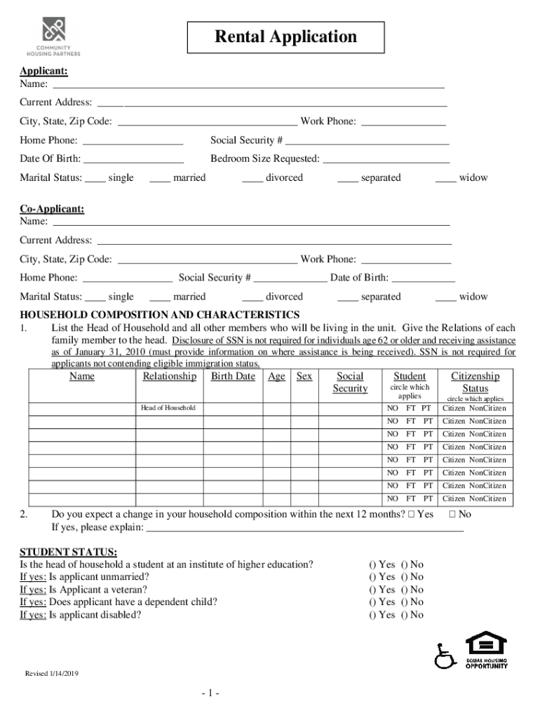 Fillable Online Free Massachusetts Rental Application Form - PDFeForms ...
