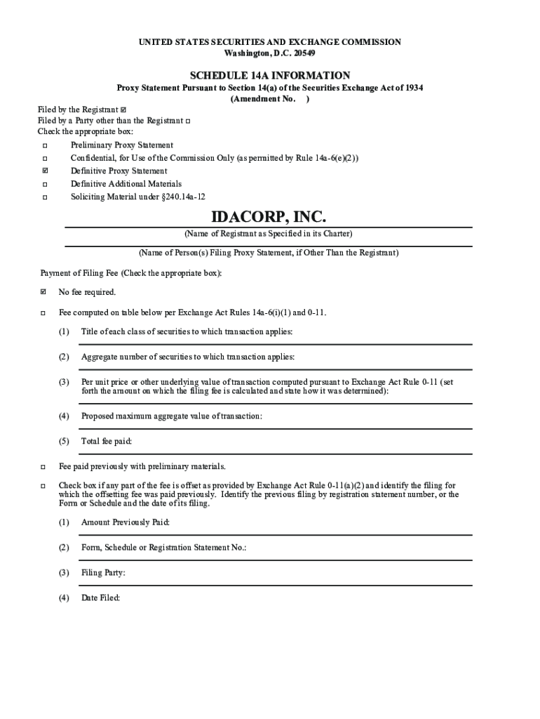 Fillable Online Form DEF 14A-Proxy Statement Notice of Annual Meeting Fax Email Print - pdfFiller