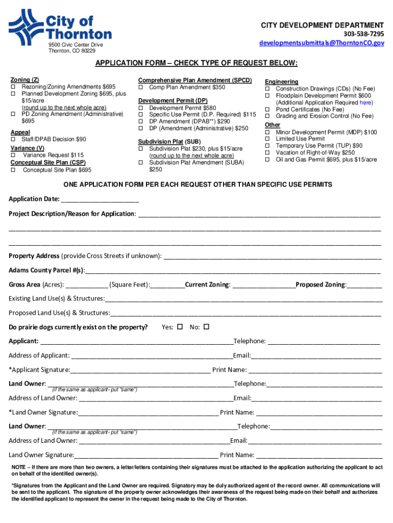 Fillable Online DEVELOPMENT PERMIT SUBMITTAL REQUIREMENTS ... Fax Email ...