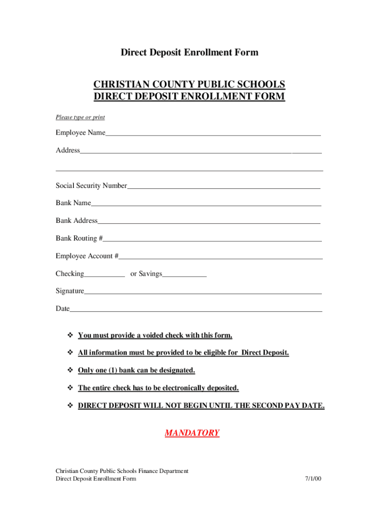 Fillable Online DSS-5023: Direct Deposit Enrollment Authorization Form ...