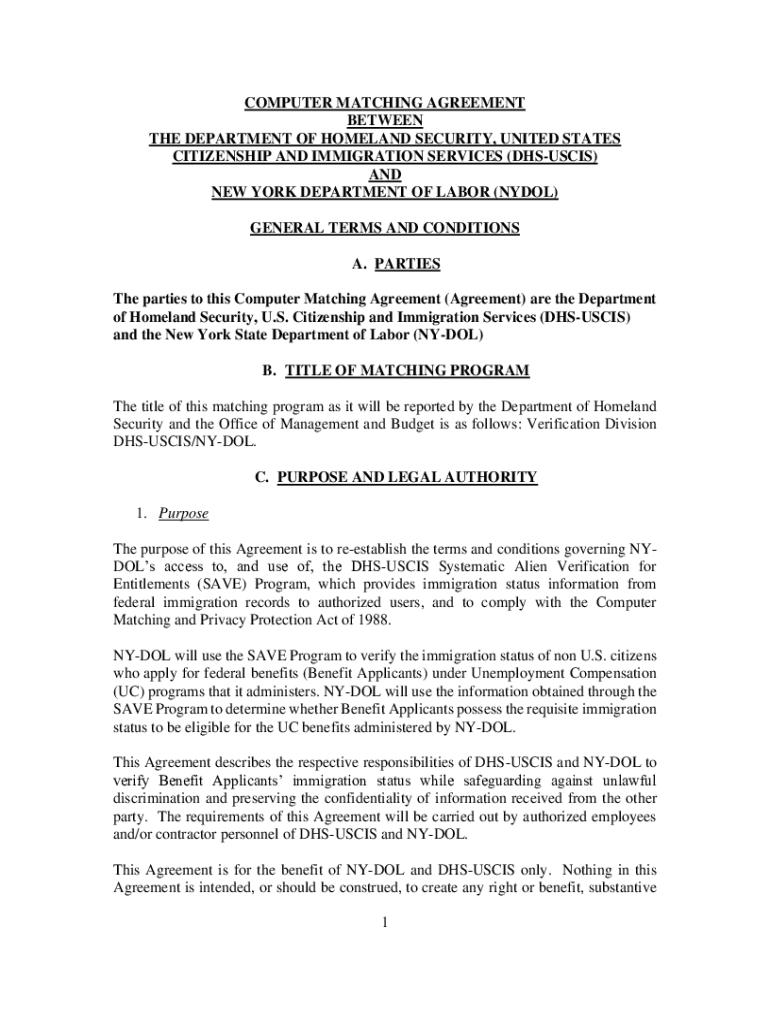 Fillable Online CMA - DHS USCIS & NY-DOL Fax Email Print - pdfFiller