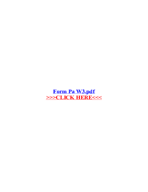 Fillable Online Form Pa W3.pdf Fax Email Print - pdfFiller