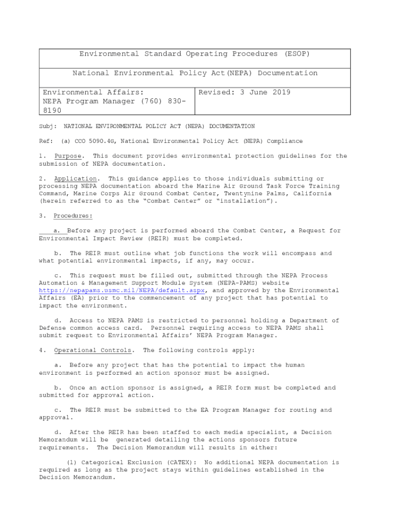 Fillable Online NEPA Procedures and Guidance - US Forest Service Fax ...