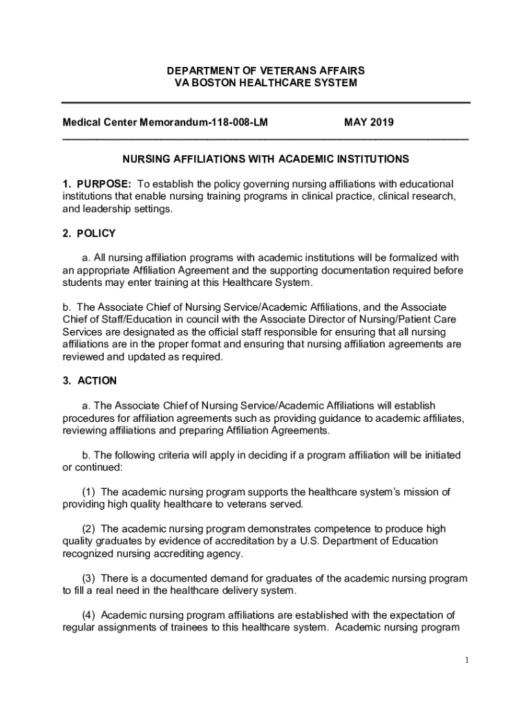 Fillable Online West Roxbury VA Medical Center - VA Boston Healthcare ...