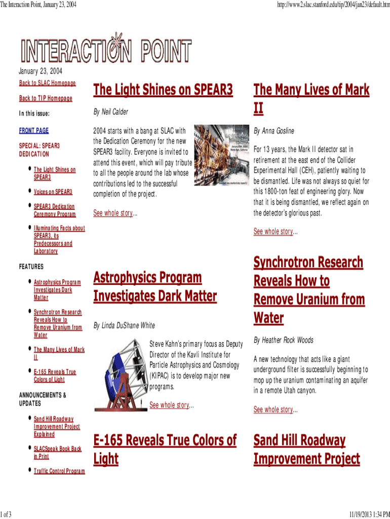 Fillable Online By Neil Calder FRONT PAGE By Anna Gosline SPECIAL ...