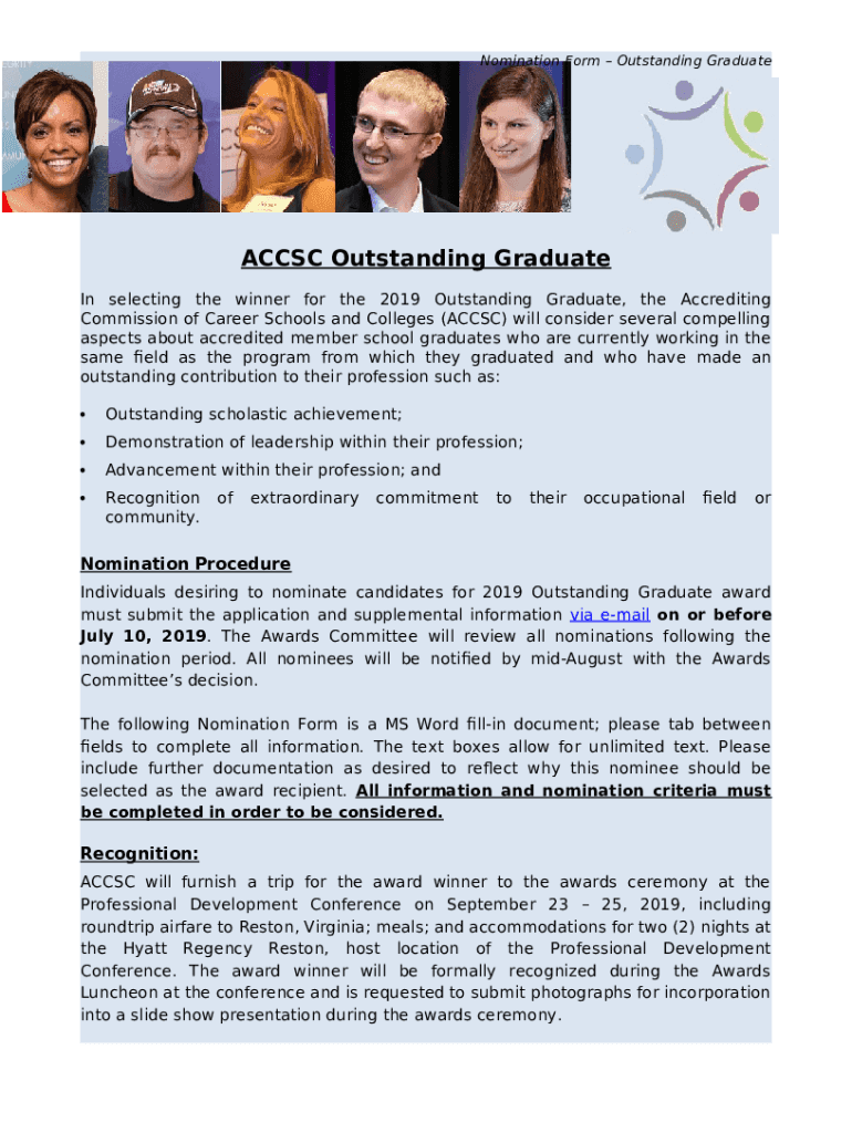 ACCSC Award Winners - Accrediting Commission of Career ... Doc Template ...