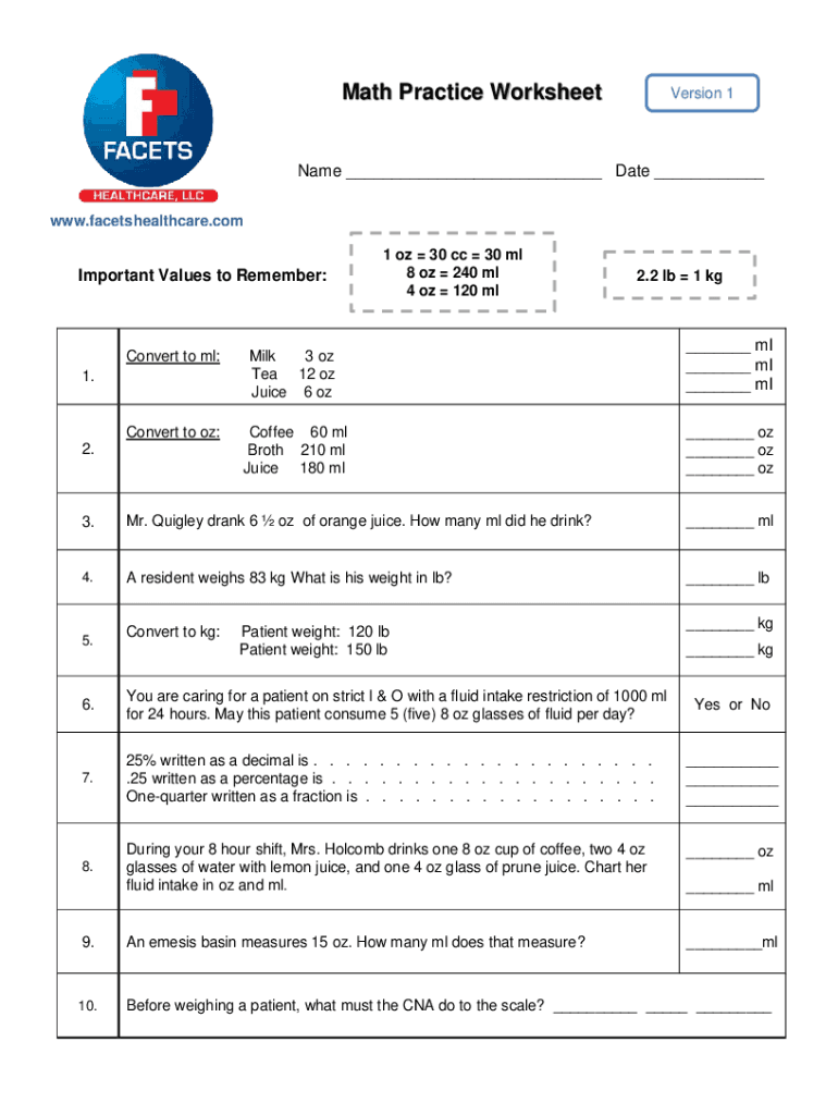 Fillable Online Math Worksheets - Free PDF Printables with No Login ...