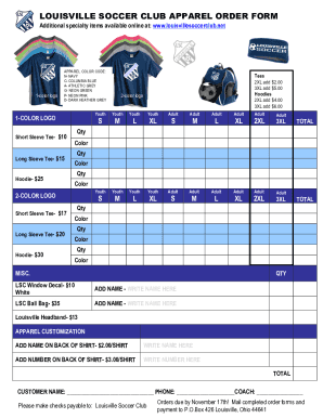Fillable Online Soccer order formREV.docx.pdf Fax Email Print - pdfFiller