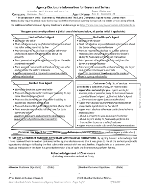 Fillable Online Agency Disclosure FormBUYER.x.pdf Fax Email Print ...