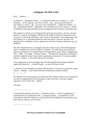 Sales Representative Job Offer Letter (Sample and Template) Doc ...