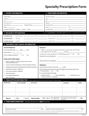 Fillable Online Sample Medical Prescription Templates - Google Docs, MS ...