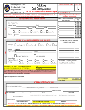Fillable Online cook county property tax Fax Email Print - pdfFiller
