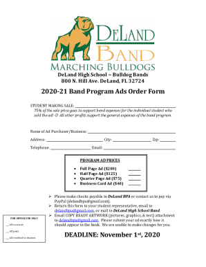 Fillable Online 2020-21 Program Ad Form.docx Fax Email Print - pdfFiller