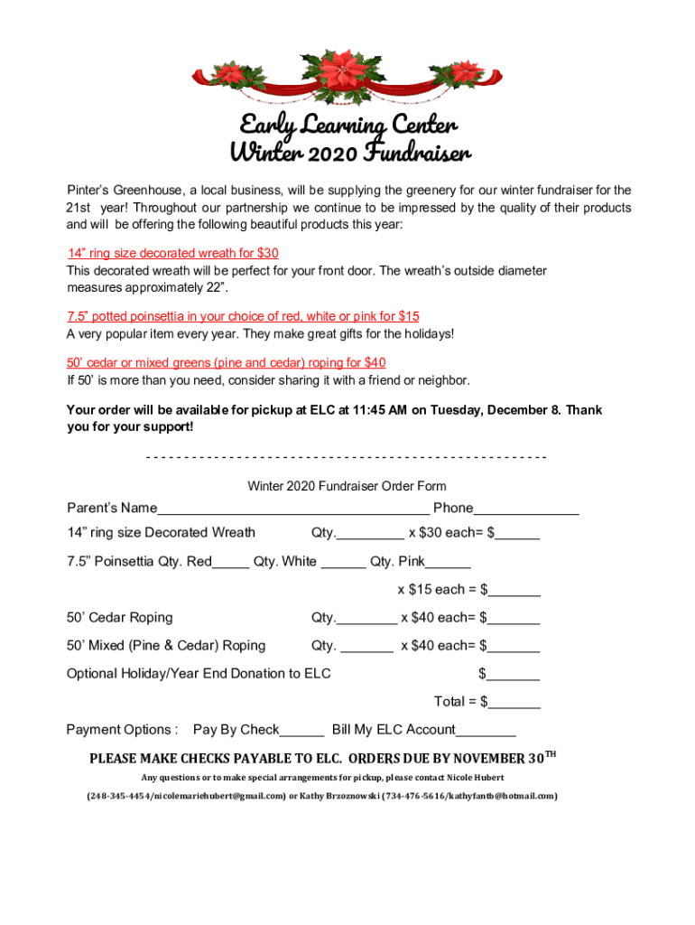 Fillable Online CHILD Center for Early Learning - Child Center Help Us ...