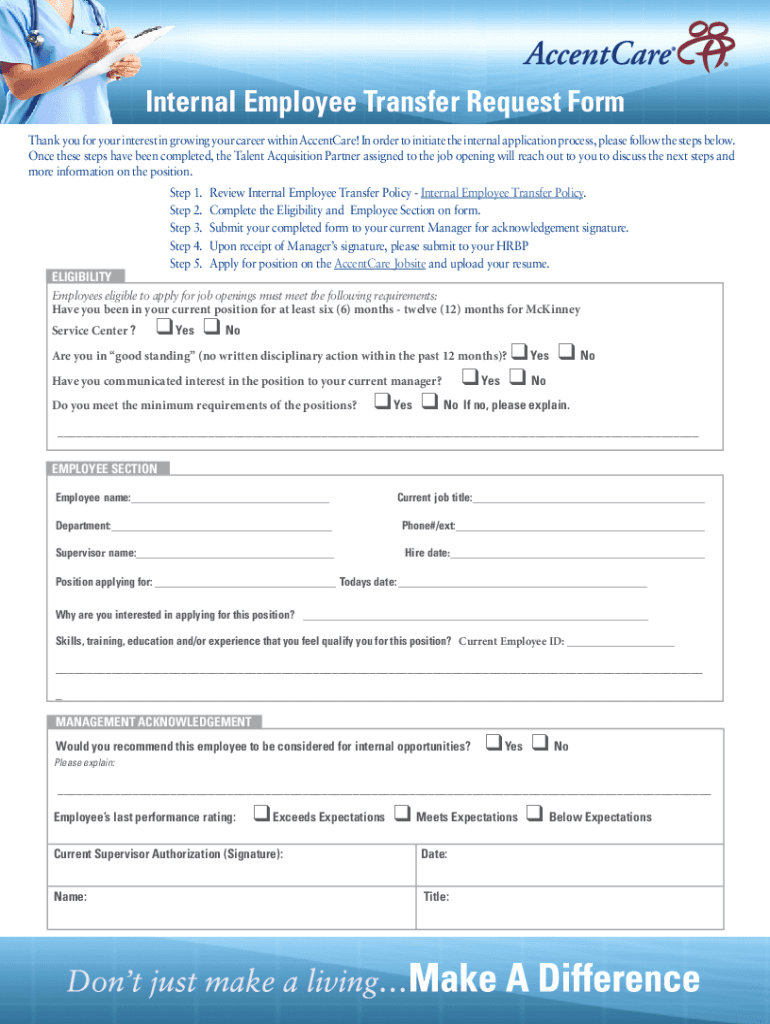 Fillable Online Internal Employee Transfer Request Form - Jobvite ...