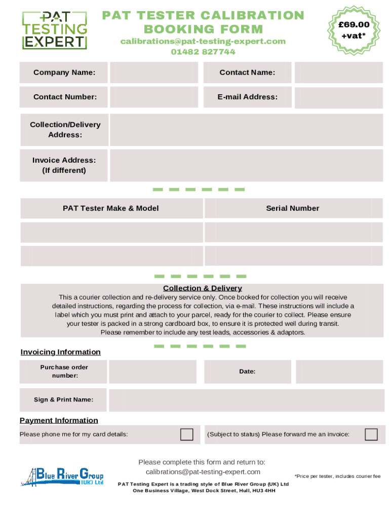Fillable Online Calibration Form Fax Email Print - pdfFiller