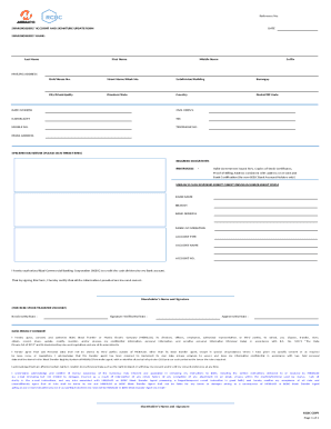 Fillable Online SHAREHOLDERS A OUNT AND SIGNATURE UPDATE FORM - rcbc ...