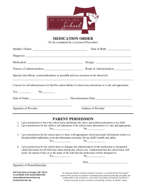 Fillable Online sample medication order form - Mass.gov Fax Email Print ...