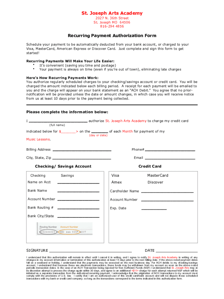 Fillable Online Authorization-Form-ACH-Credit-Card-Recurring-Payment ...