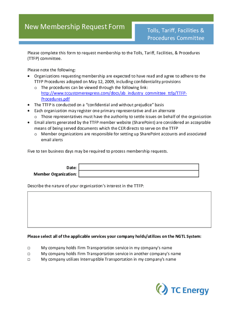 Fillable Online Tolls, Tariff, Facilities & Fax Email Print - pdfFiller