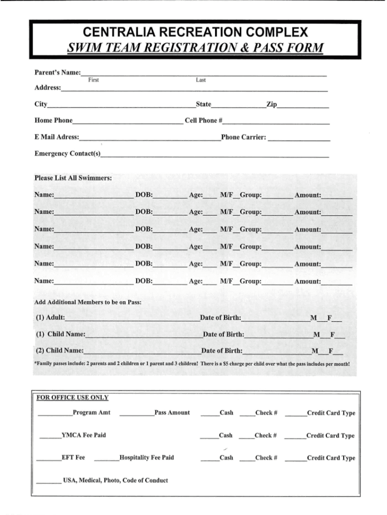 Fillable Online Registration Procedures and Other Information ...