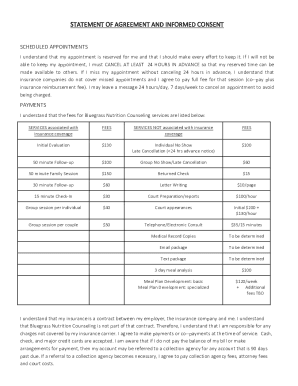 Fillable Online Statement of Agreement 1 Fax Email Print - pdfFiller