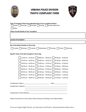 Fillable Online Type of Complaint (Check the appropriate box of your ...