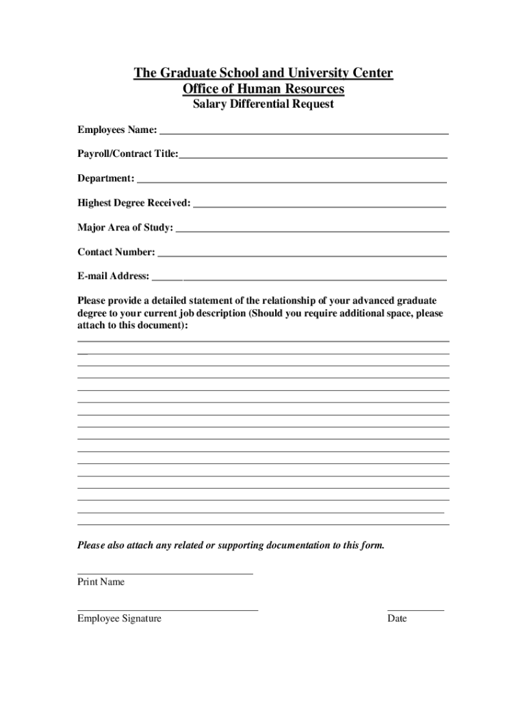 Fillable Online gc cuny Offer Letter Check List --- Non-Teaching ...