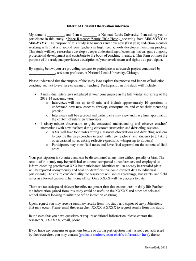 Fillable Online informed-consent-observation-interviewJuly2019.docx Fax ...