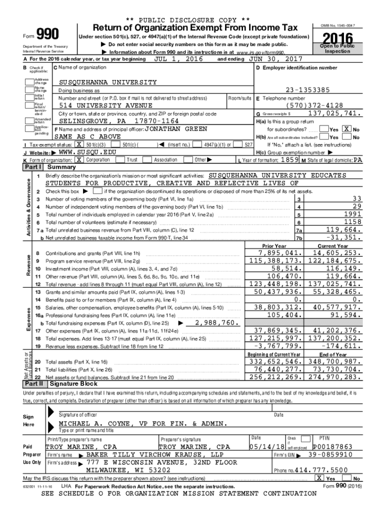 Fillable Online About Form 990, Return of Organization Exempt from ...