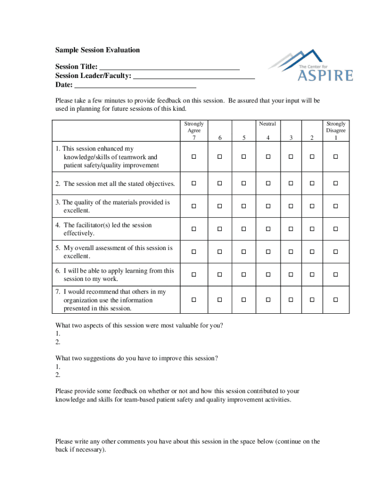 Fillable Online 8 Examples of Constructive Feedback With Sample ...