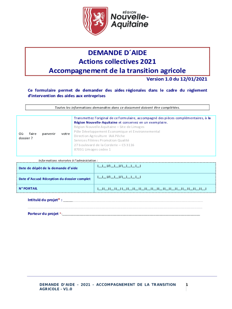 Remplissable En Ligne Plan de relance Transition agricole, alimentation et fort Fax Email ...
