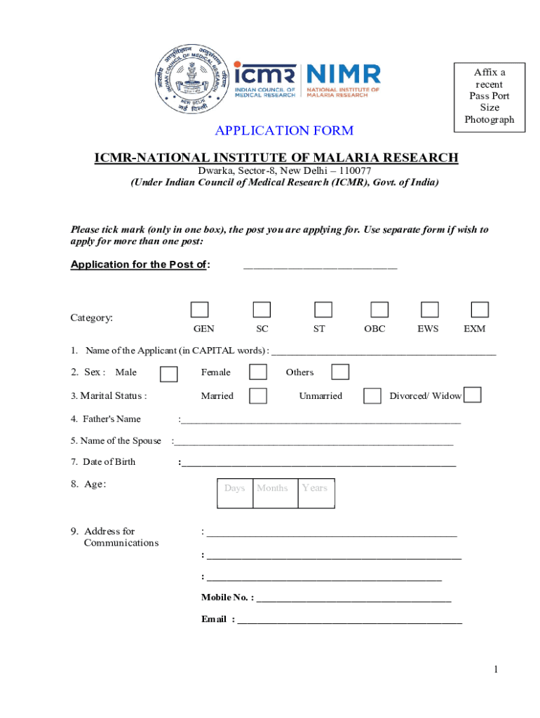 Fillable Online APPLICATION-FORM (1) Fax Email Print - pdfFiller
