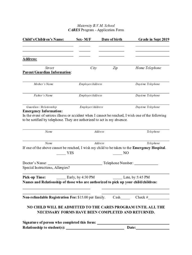 Fillable Online CARES Registration Form.doc Fax Email Print - pdfFiller